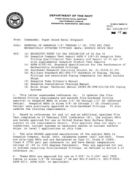 Você Conhece a Norma ASTM F1387 para Conexões Dupla Anilha? - Swagelok ...