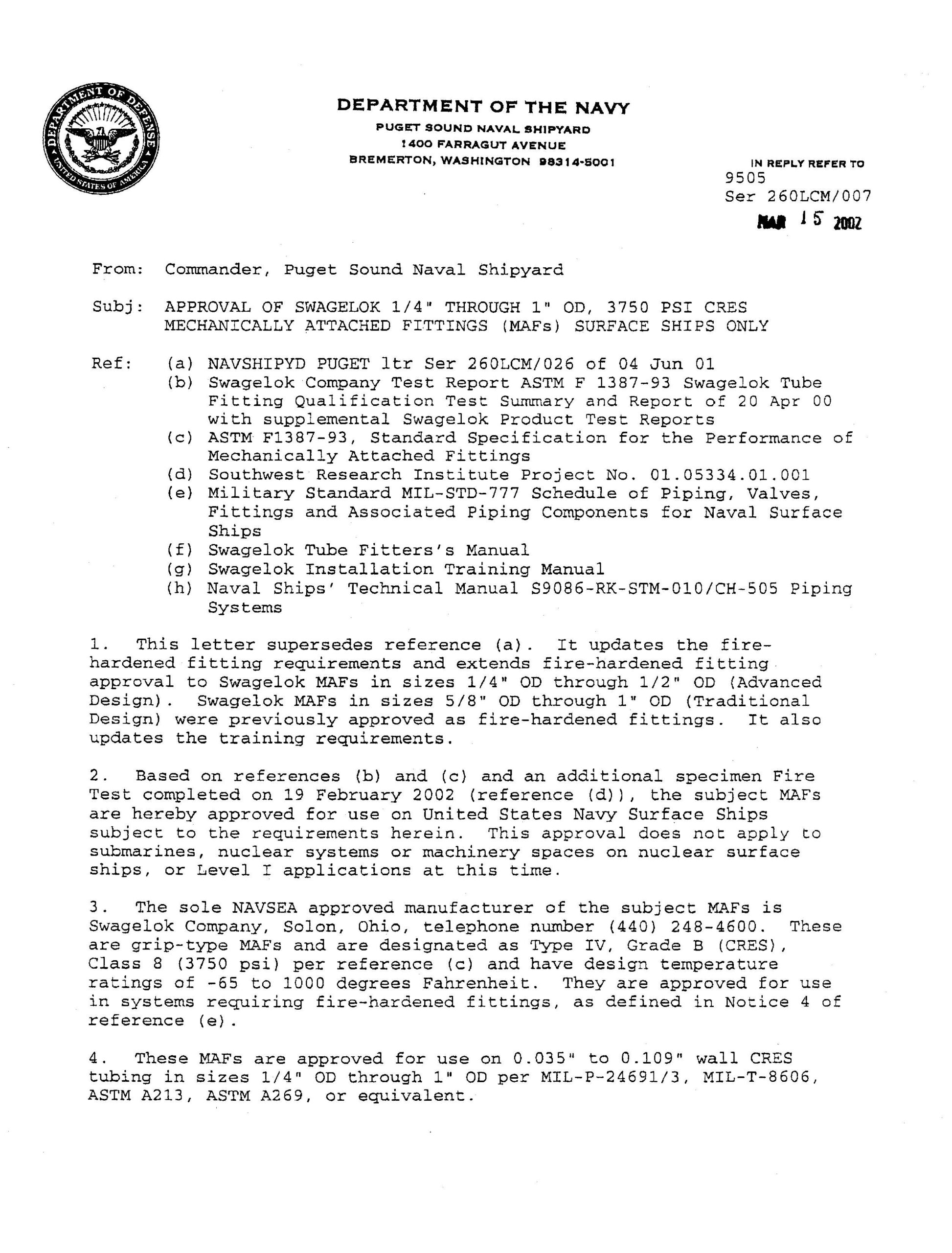 Você Conhece a Norma ASTM F1387 para Conexões Dupla Anilha? - Swagelok ...