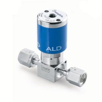 316L VIM-VAR ALD Valve, 1/4 in. Female VCR, SC-01, NO Actuator ...